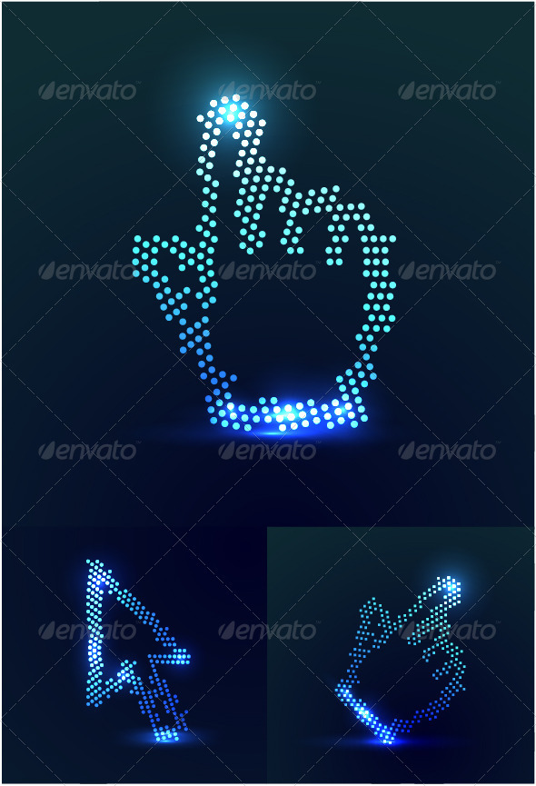 Glowing Mouse Pointers Graphicriver
