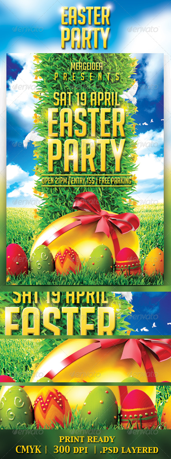 Easter Party Flyer Template | GraphicRiver