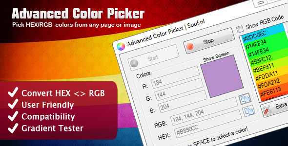 Advanced Color Picker (Windows) | 1webtutor